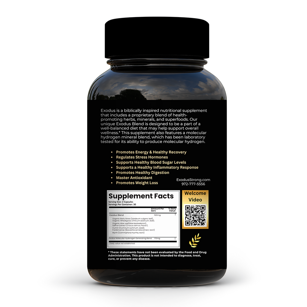 Exodus Supplement 4 Bottles (Family Pack) – Exodus Strong